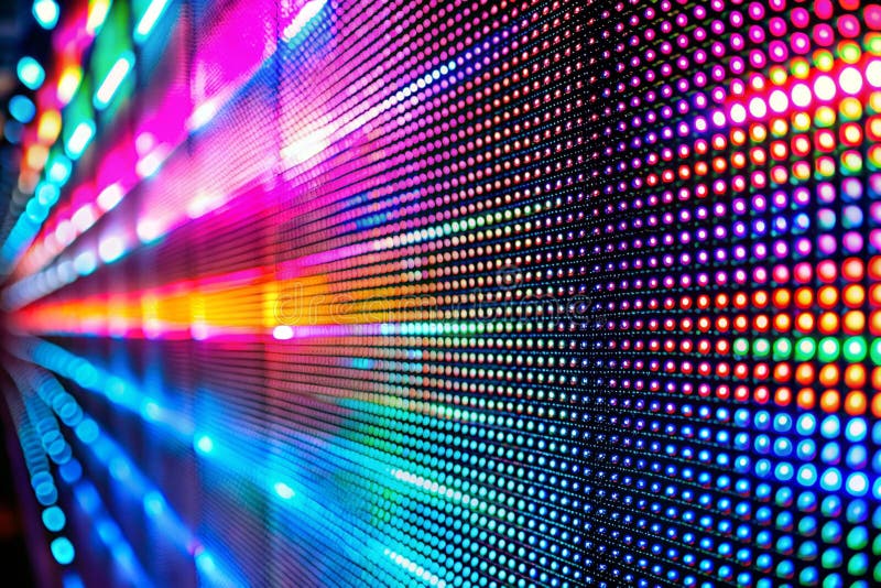Blurred LED Screen Close-up Background Stock Image - Image of closeup ...