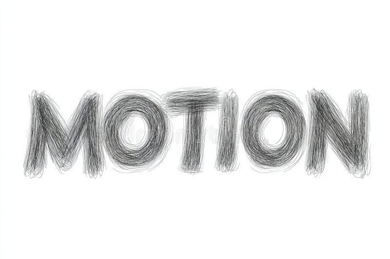 Blurred Lettering of Motion Creates a Dynamic Visual Effect in a Simple ...