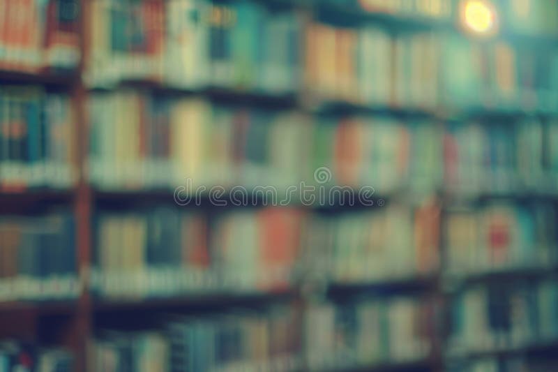 Blurred Library Background with Books, Abstract Academic and Calm ...