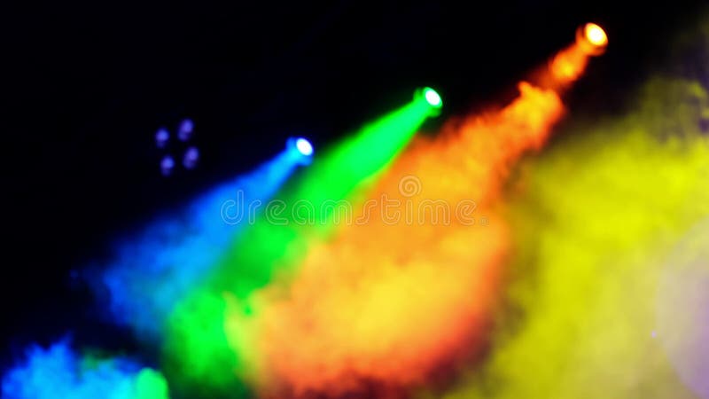 Blurred Light Elements on the Stage. Lighting Effects on a Concert ...