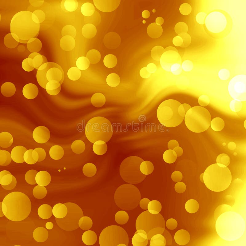 Bright Golden Digital Background with White Pixels Stock Illustration ...