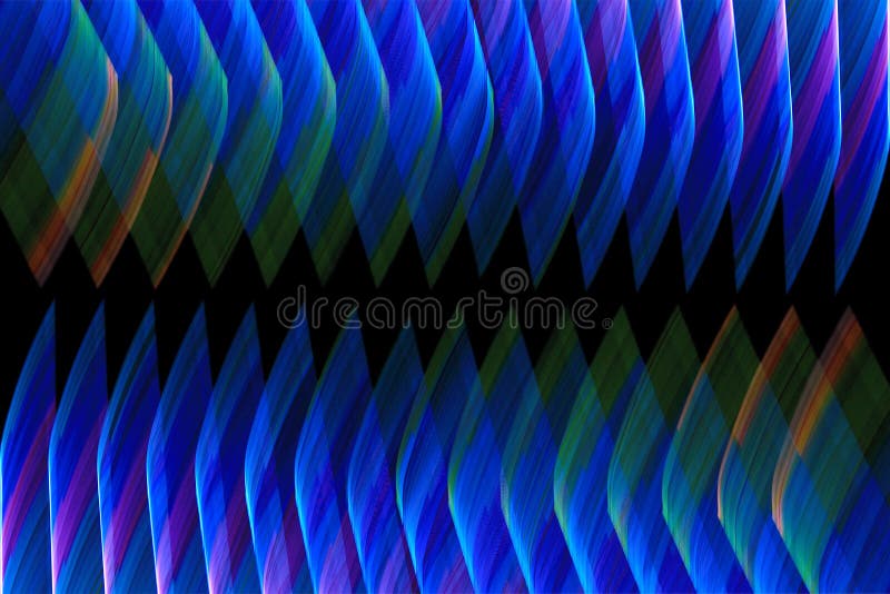 Fluctuating Light Effect in Blue Stock Illustration - Illustration of ...