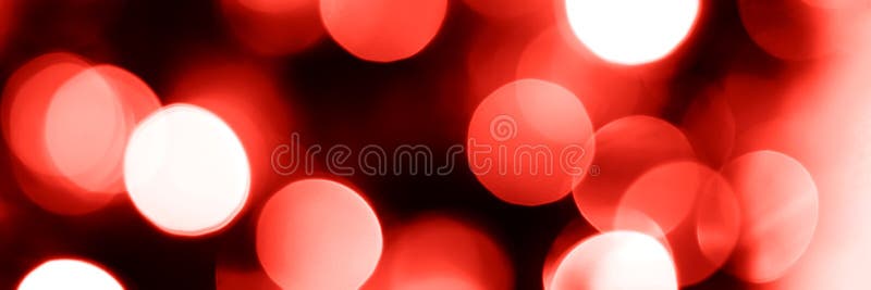 Blurred Lights Red Abstract Background Banner Stock Image - Image of ...