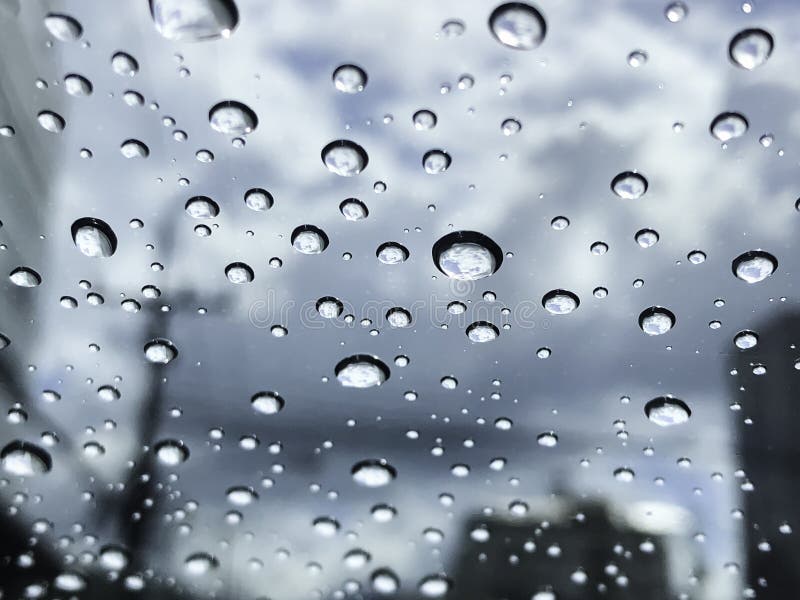 Blurred Motion on Mirror from Raindrops Stock Photo - Image of ...