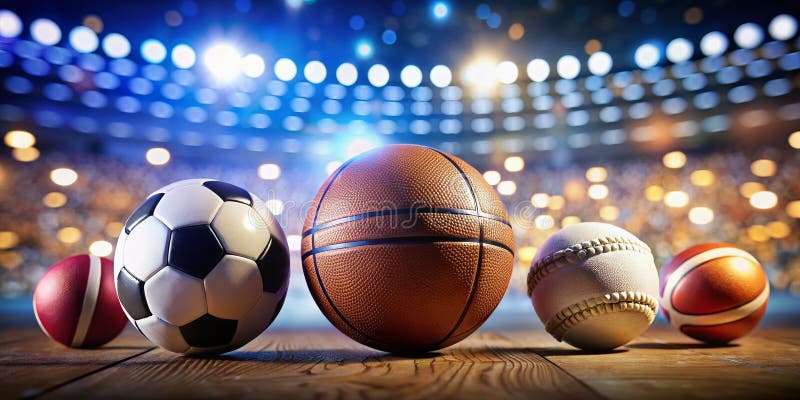 Blurred Motion and Sparkling Lights a Stunning Stadium Night Game Bokeh ...