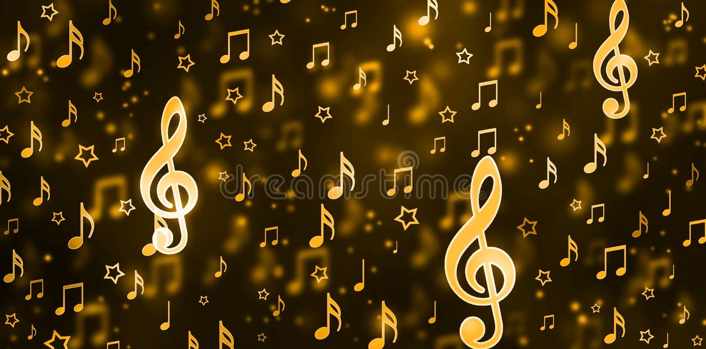 Musical Notes Glow Background Stock Illustrations – 714 Musical Notes ...