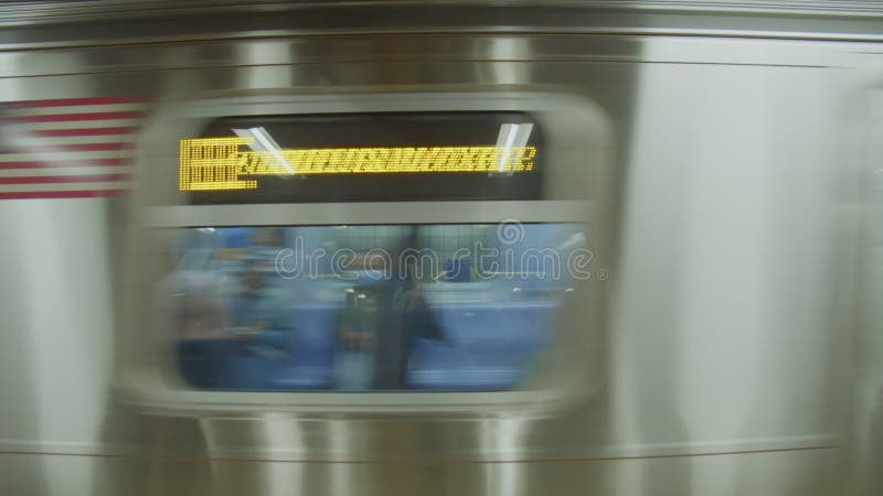 Blurred New York Subway Train Moving, Capturing Metropolitan Transit ...