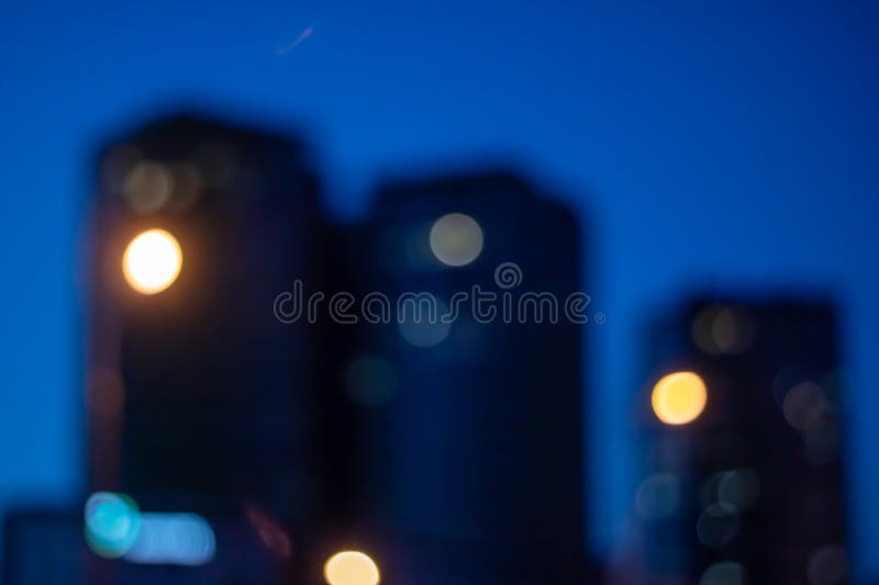 Blurred Night City Lights, Background or Texture Stock Image - Image of ...
