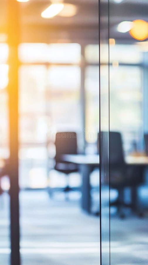 Blurred Office Backdrop Symbolizing Teamwork and Logistics Industry ...