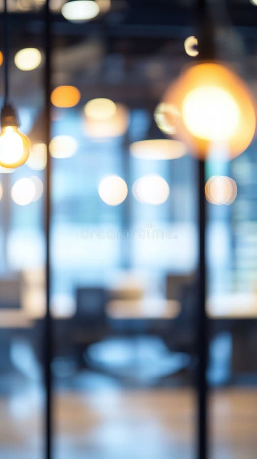 Blurred Office Backdrop Symbolizing Teamwork and Logistics Industry ...