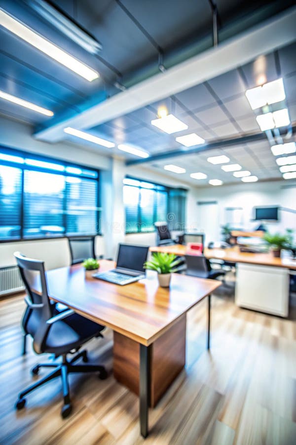 Blurred Office Background, Blur Abstract Background Stock Illustration ...