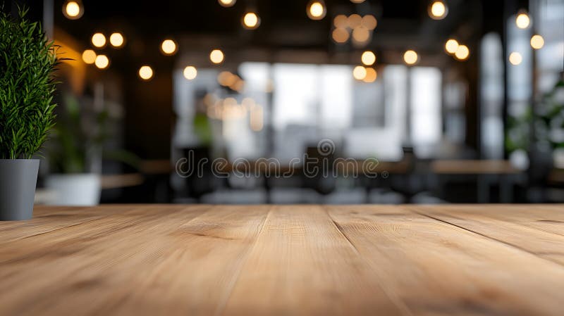 Blurred Office Background Providing a Soft Focus of the Workspace ...