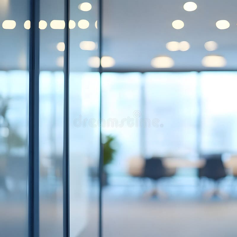 Blurred Office Background Providing a Soft Focus of the Workspace ...