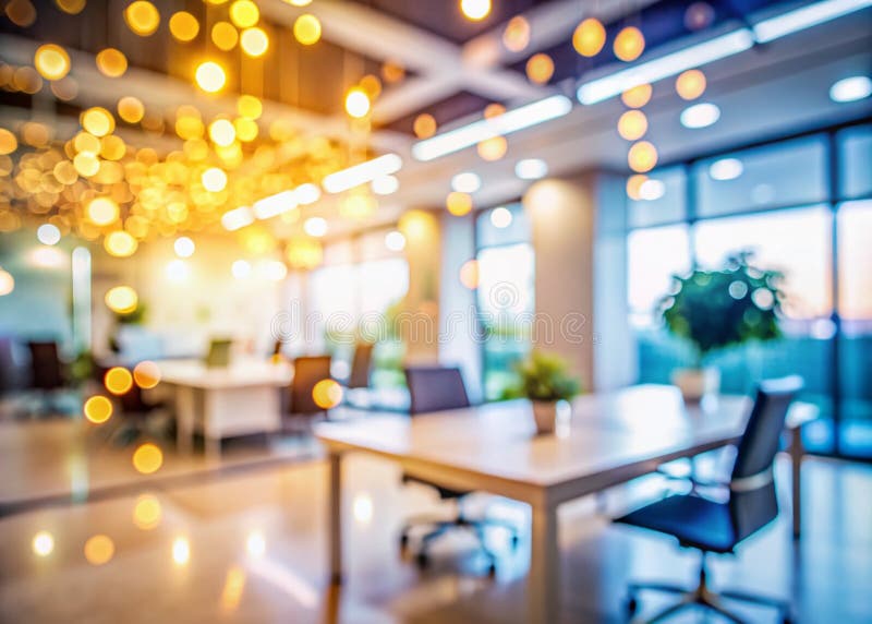 Blurred Office Interior Background a Contemporary Workspace for ...