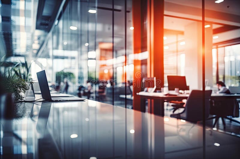 Modern Workspace Blurred Office Background Stock Illustrations – 1,105 ...