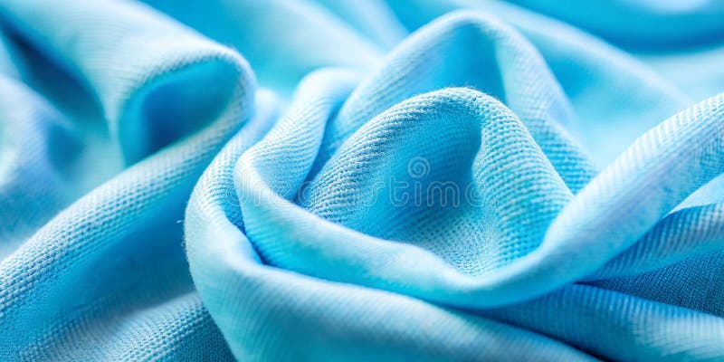 Blurred Pastel Blue Cotton-Polyester Fabric Texture for Design Stock ...
