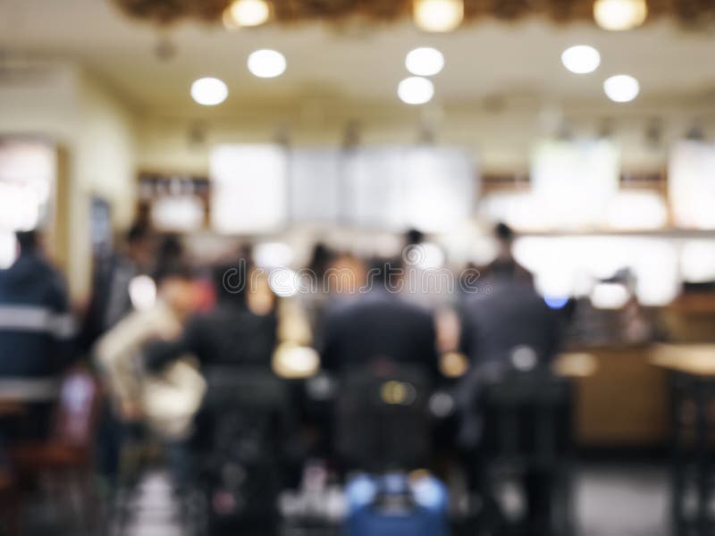 Inside Crowded Cafee Desktop Wallpaper