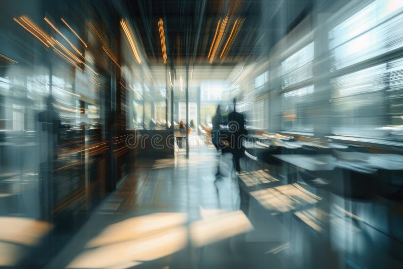 A Blurred Photo of Office Environment, Blurred Interior of a Modern ...