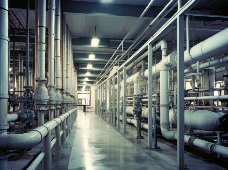 Blurred of Pipes Inside the Building, the Building System Stock Image ... Blurred of Pipes Inside the Building, the Building System Stock Image ...