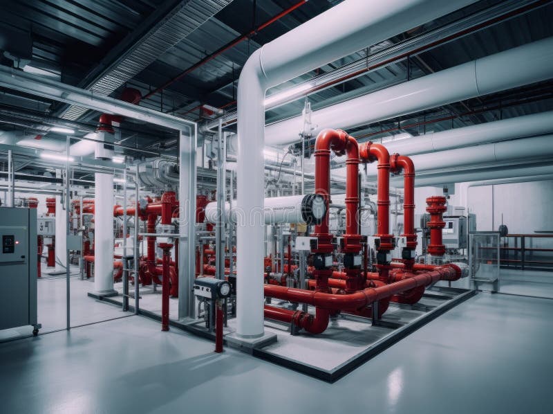 Blurred of Pipes Inside the Building, the Building System Stock Photo ... Blurred of Pipes Inside the Building, the Building System Stock Photo ...