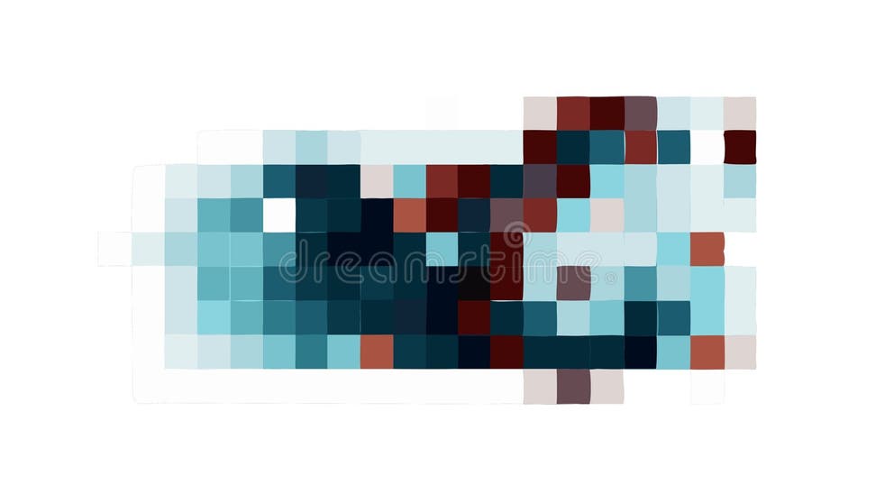 Blurred Pixel Glitch Effect Abstract Vector Art, Vector Design ...