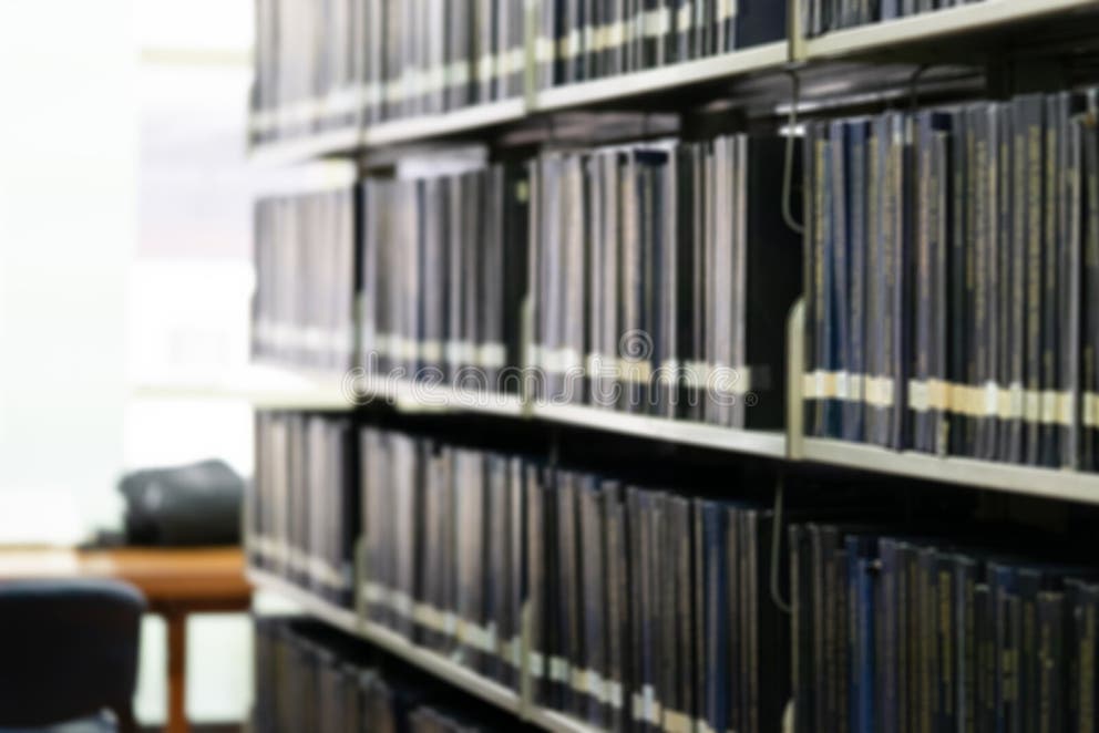 Blurred Public Library Bookshelf in Library Room Stock Image - Image of ...