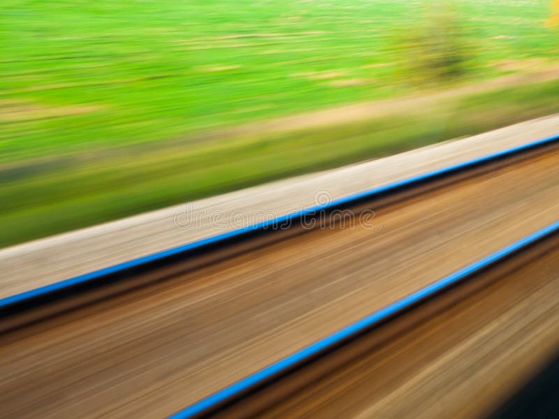 Blurred railroad stock photo. Image of perspective, blur - 46356920