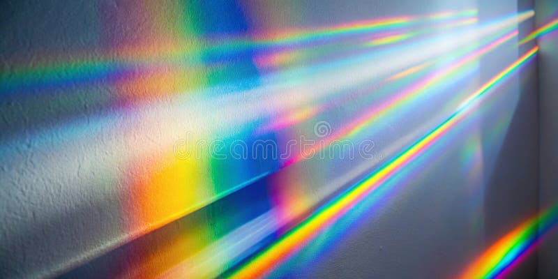 Blurred Rainbow Light Refraction Texture Overlay Stock Photo - Image of ...