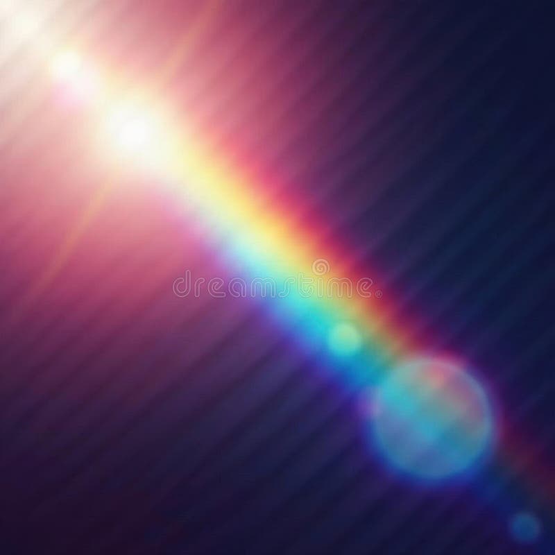 Blurred Rainbow Prism Light, Overlay Background, Rainbow, Lens Flare ...