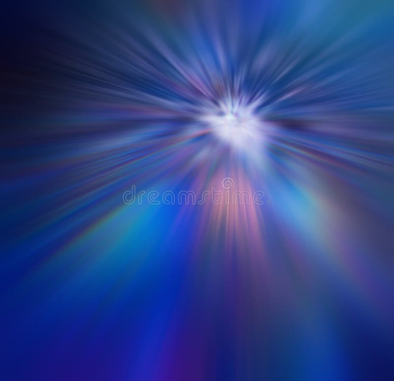 Blurred Rays of Light on Blue Sky Stock Image - Image of light, spot ...
