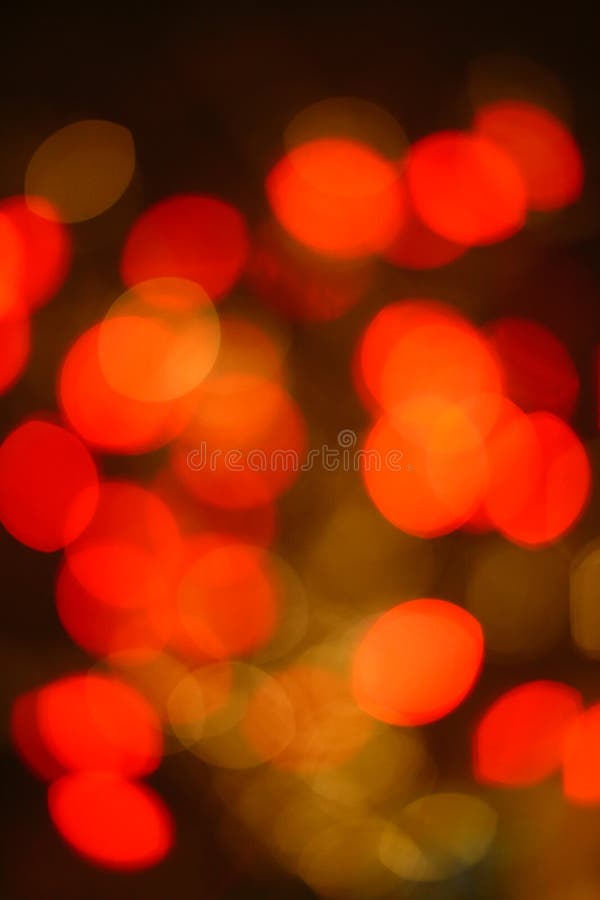 Blurred Red and Yellow Lights with Slightly Oval Shape Stock Image ...