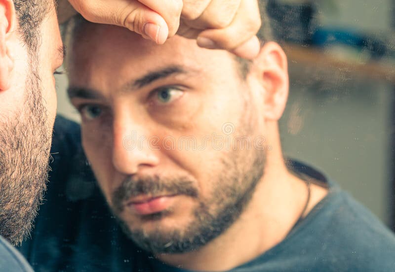 Reflex Mirroring. Handsome Men Stock Image - Image of handsome, reflex ...