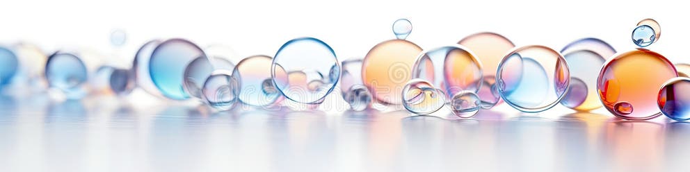 Blurred Refraction Light, Bokeh on White Background Art Stock ...