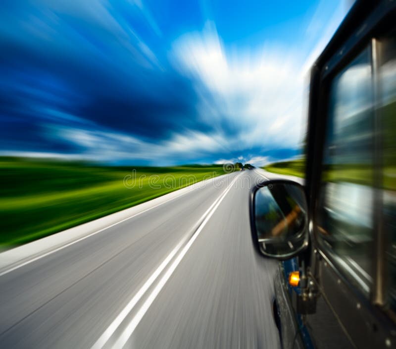 Blurred road stock image. Image of driving, movement, scenery - 7697683