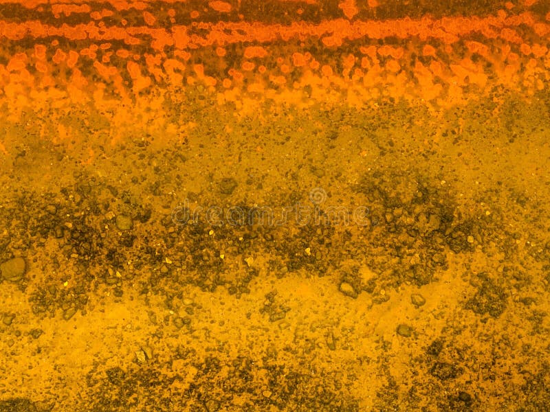 Blurred Rust Colors in Rain Puddle of Brown Orange Red Yellow Stock ...