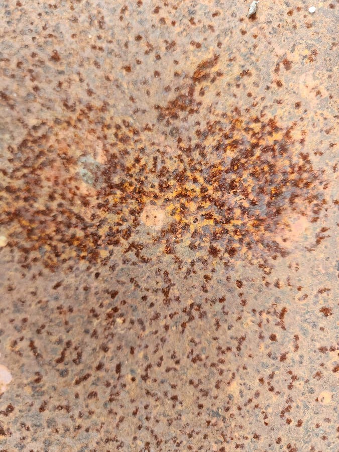 The Blurred Rusted Metal Surface, the Rust Texture on the Surface ...