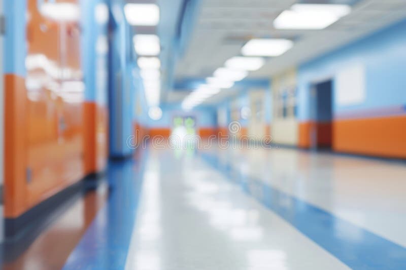 Blurred School Classroom Background, Soft Abstract Focus on Desks and ...