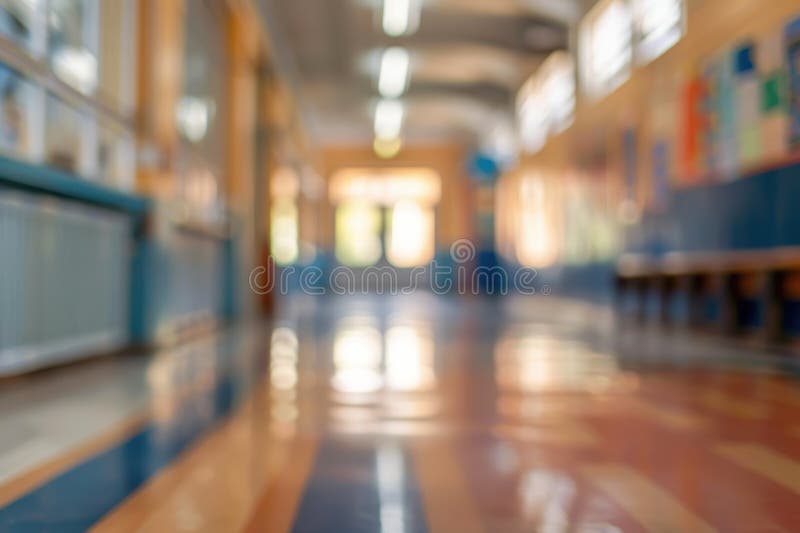 Blurred School Classroom Background, Soft Abstract Focus on Desks and ...