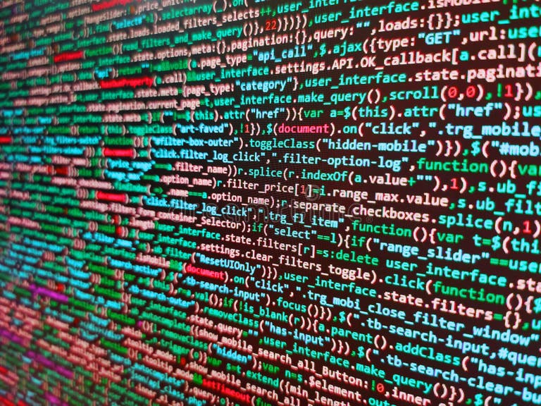 Blurred Screen with Selective Focus. Script Procedure Creating. Website ...