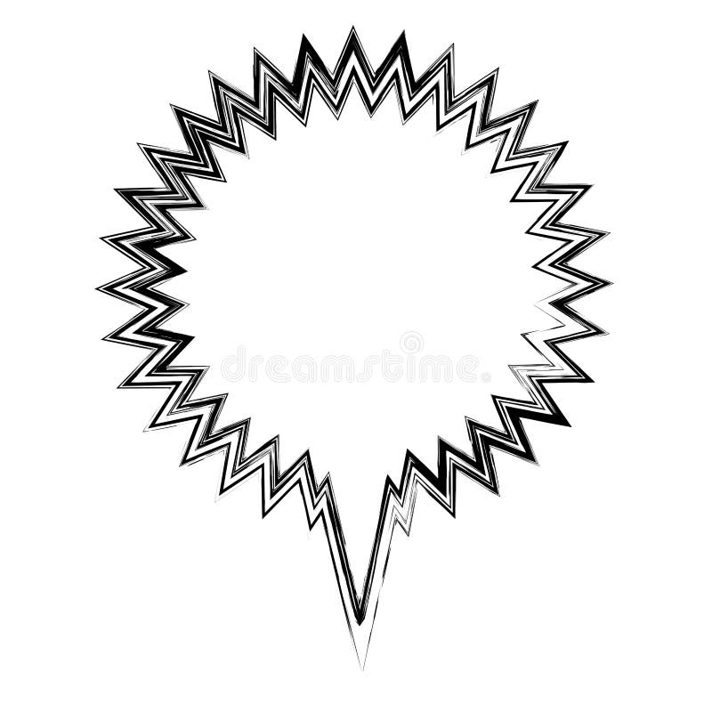 Blurred Silhouette Circular Callout Scream for Dialogue Stock ...