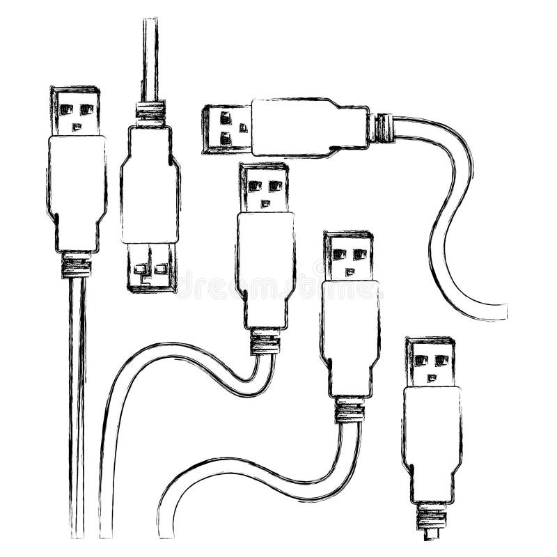 Usb Connectors Stock Illustrations – 1,403 Usb Connectors Stock ...