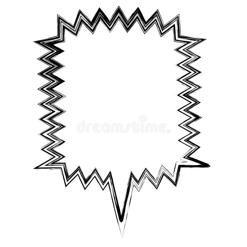 Blurred Silhouette Square Callout Scream for Dialogue Stock ...