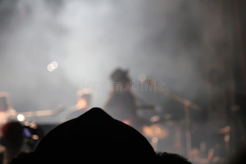 Blurred Singer in Night Concert Stock Image - Image of stage, music ...