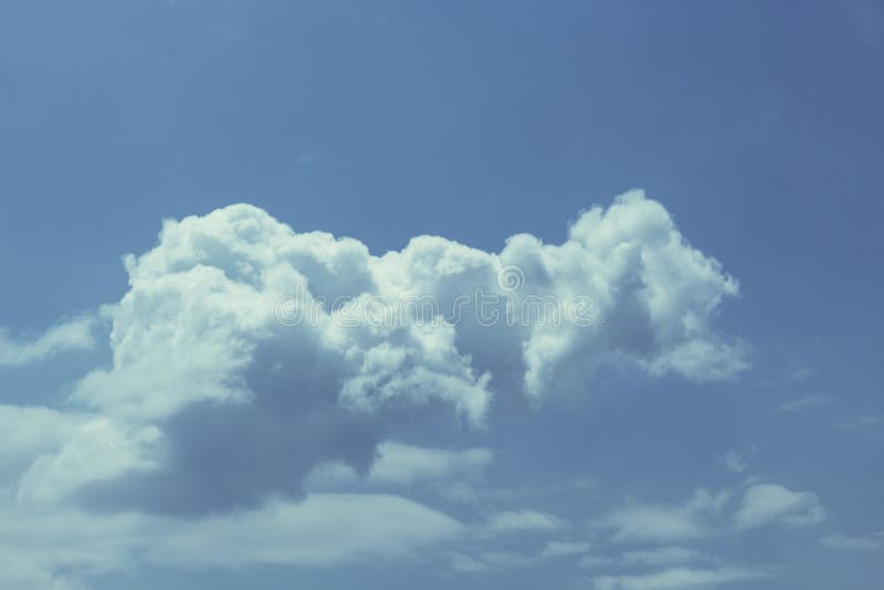 Blurred Sky or Azure Sky and White Cloud Background, Beautiful Nature ...