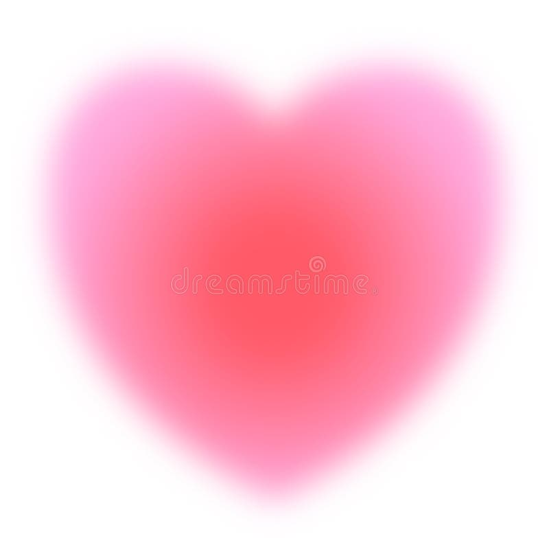 Blurred Soft Pink Heart Shape. Vector Illustration Stock Vector ...