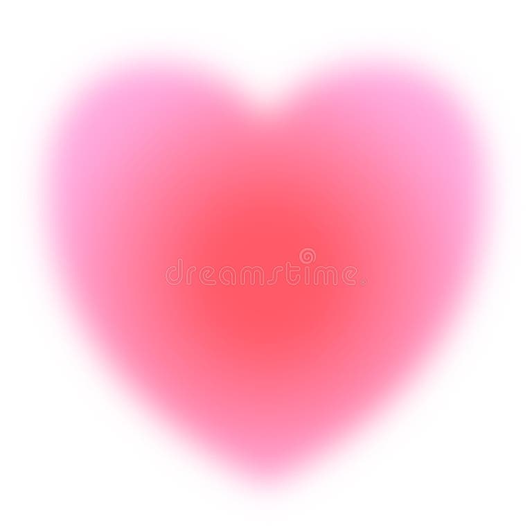Blurred Soft Pink Heart Shape. Vector Illustration Stock Vector ...