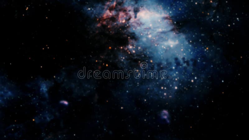 Blurred Space Exploration Central Milky Way Galaxy Stock Footage ...