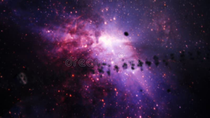 Blurred Space Exploration Central Milky Way Galaxy Stock Video - Video ...