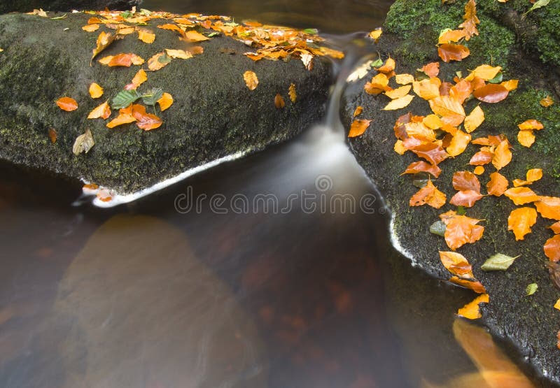 Blurred steam in fall stock image. Image of water, blur - 7292575