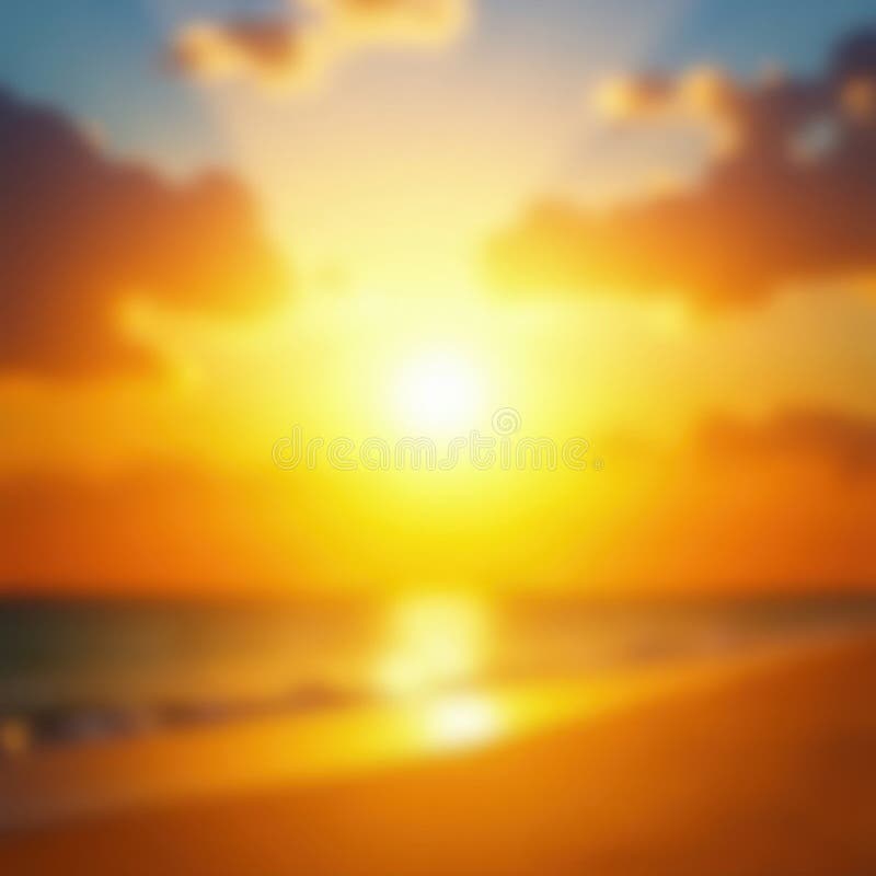 Blurred Sun, Vibrant Summer Solstice, Shiny Hot Card Design, Vector ...